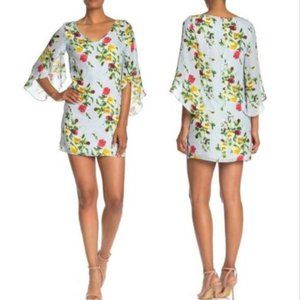 Milly | Dresses | Nwt Milly Rose Butterfly Sleeve Silk Mini Dress 2 ...